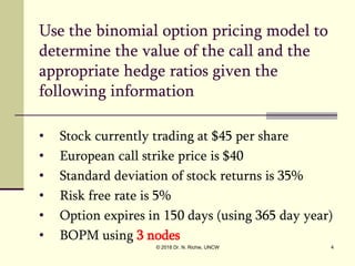 Options pricing | PPTX | Stocks and Bonds | Personal Investing