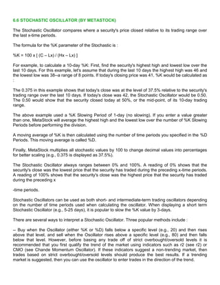 Options Technical Analysis Guide | PDF