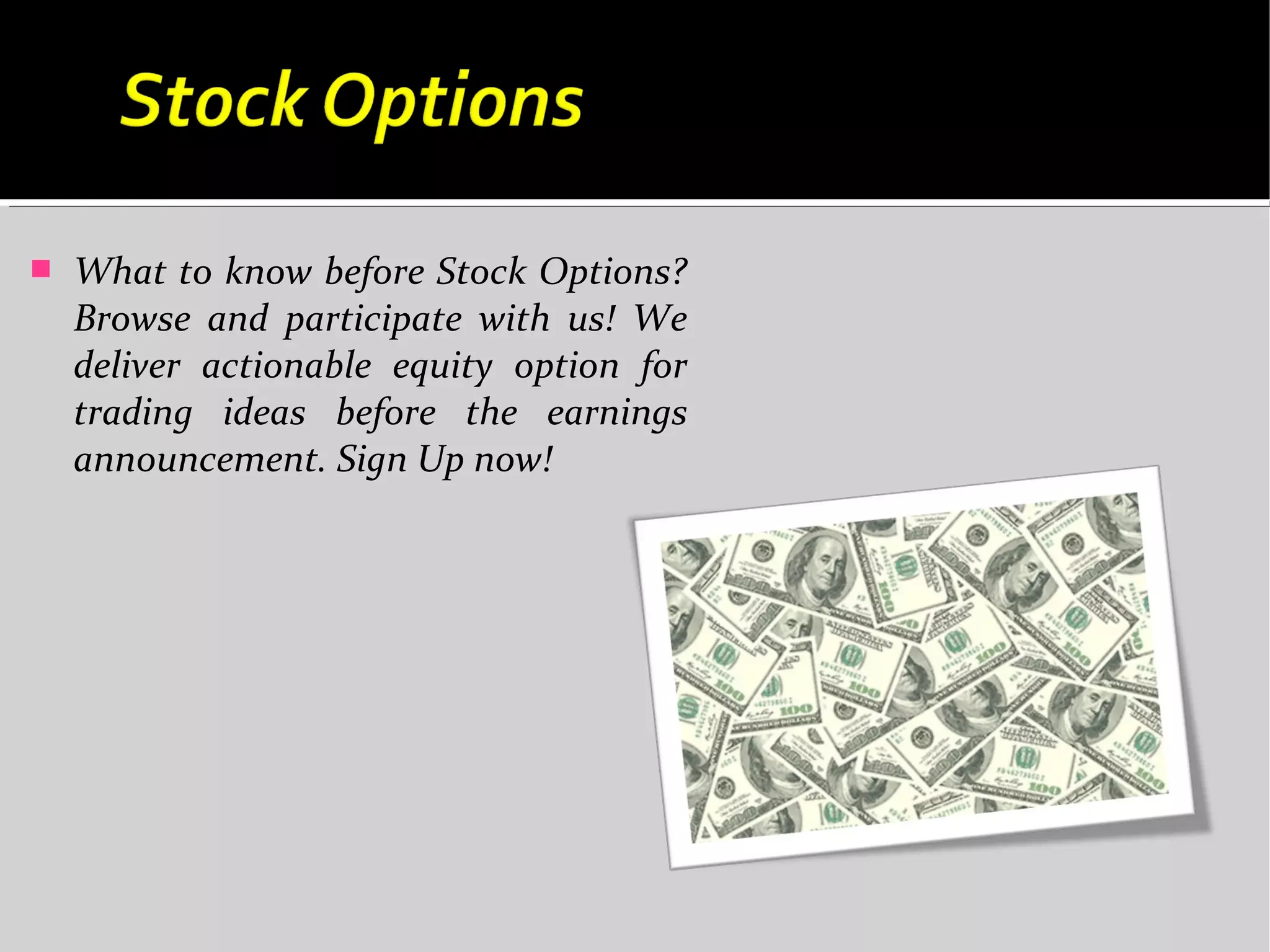 Options trading | PPT