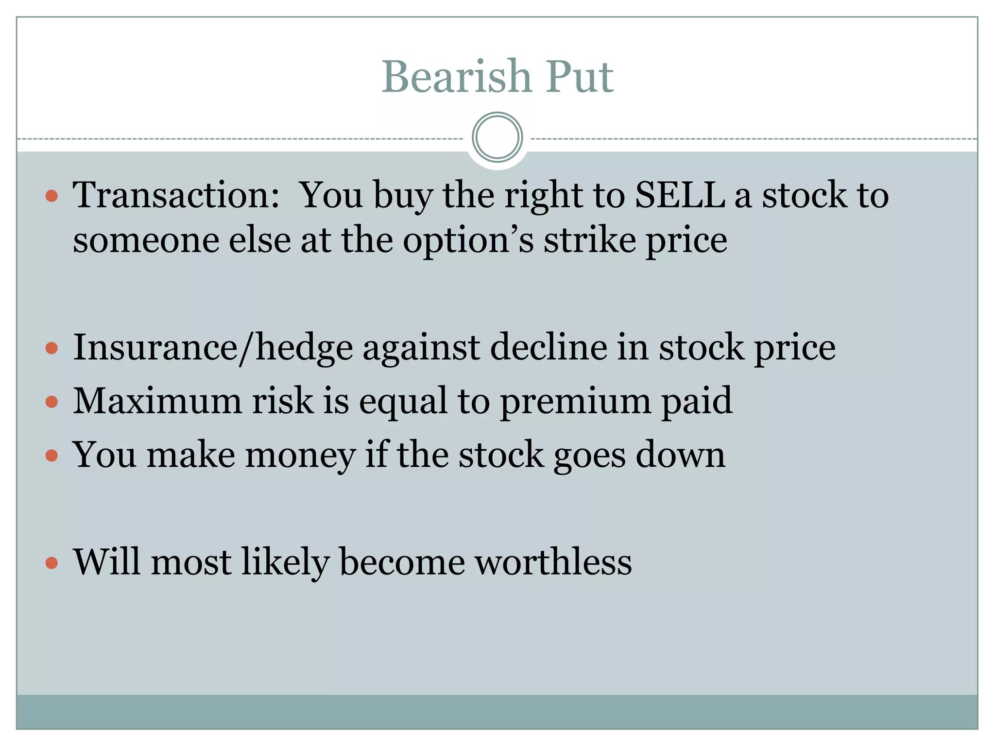 Options trading presentation | PPTX