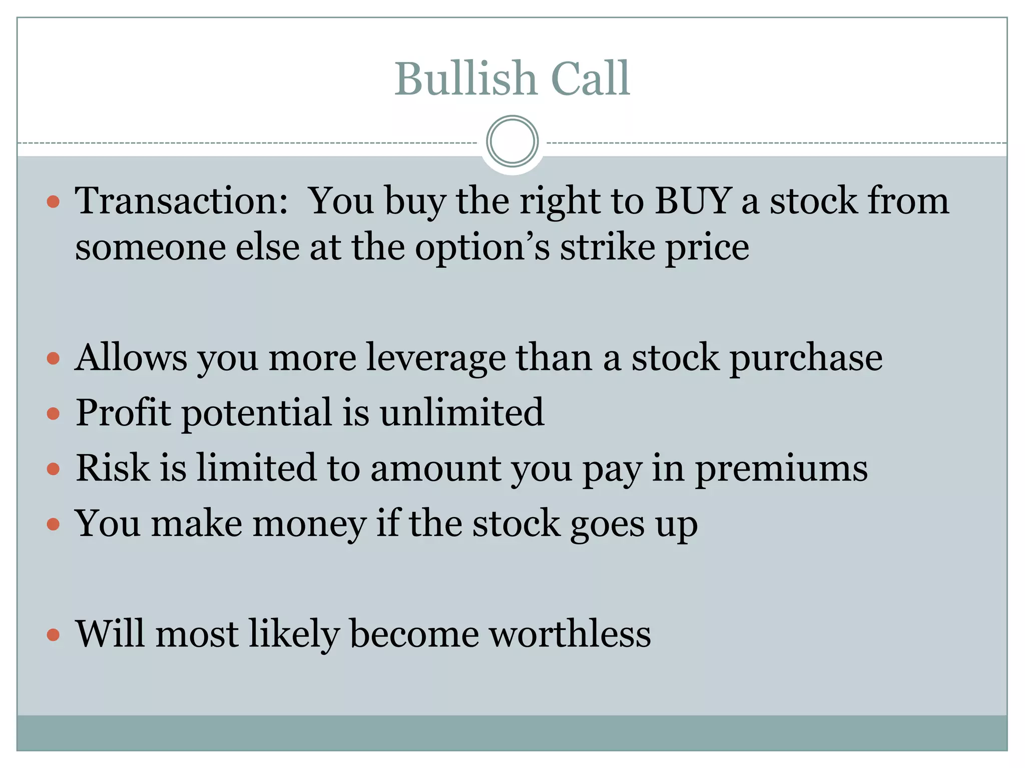 Options trading presentation | PPTX