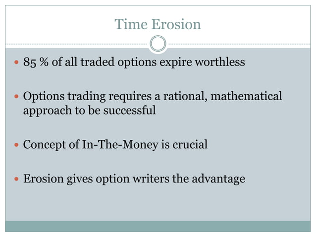 Options trading presentation | PPTX | Stocks and Bonds | Personal Investing