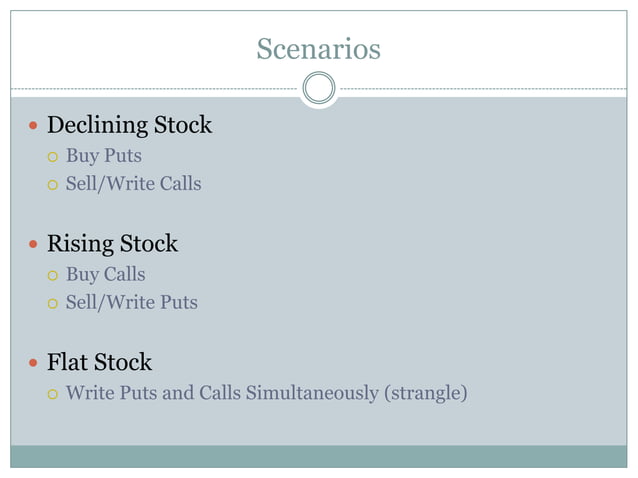 Options trading presentation | PPTX | Stocks and Bonds | Personal Investing