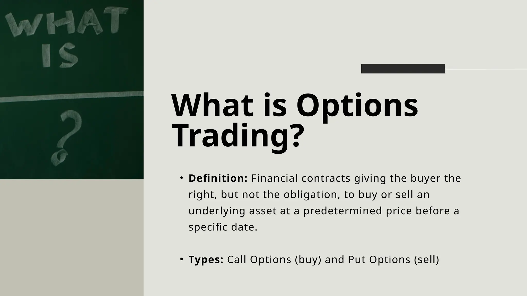 OPTION TRADING IDEAS OF STOCK MARKET.pptx