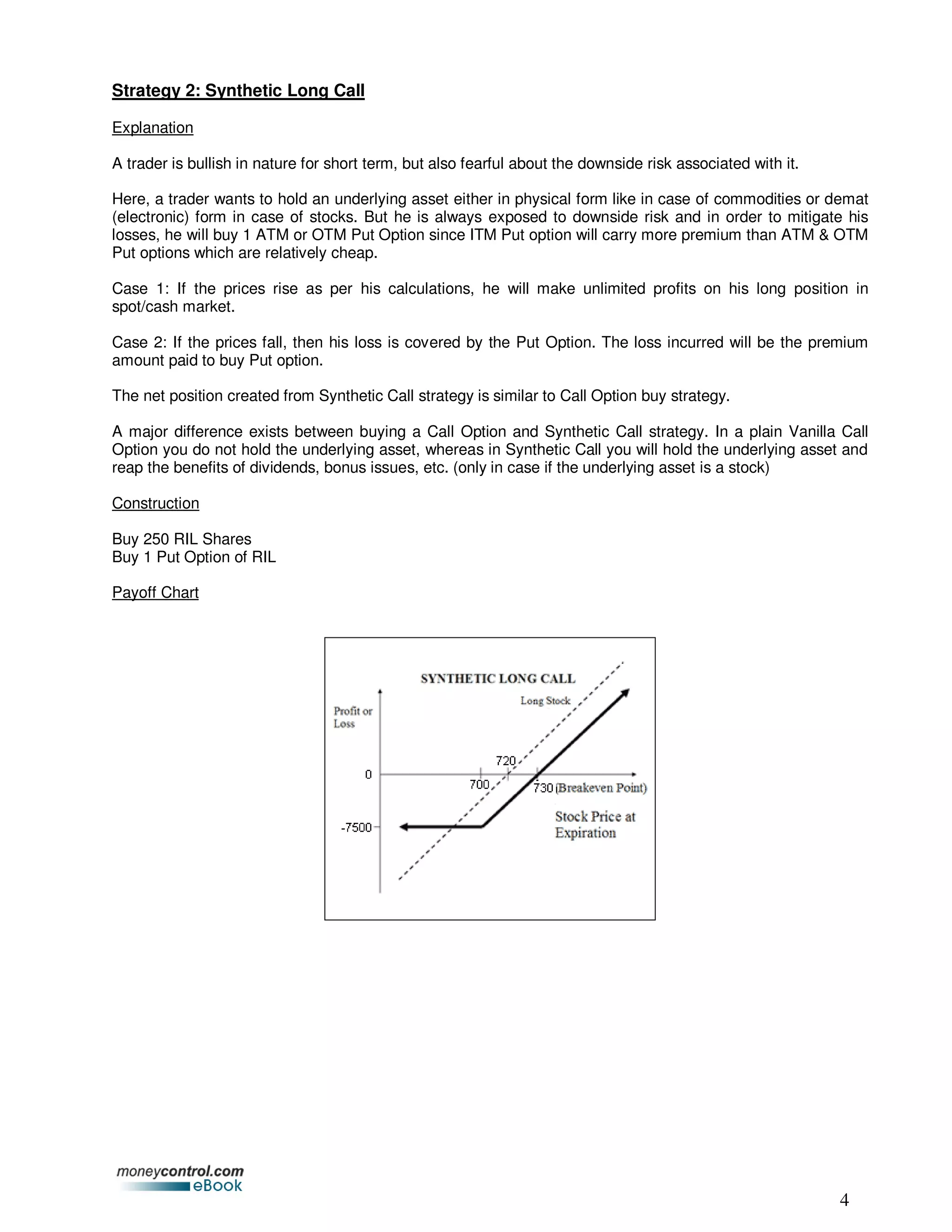 Option trading strategies | PDF | Stocks and Bonds | Personal Investing