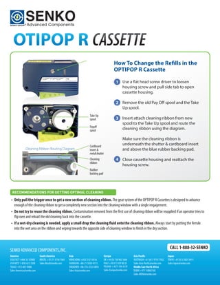 Optipop r cassette cleaner handout 2019 | PDF