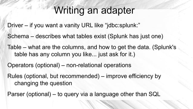 Optiq: a SQL front-end for everything | PPT | Databases | Computer ...