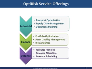 Optirisk corporate presentation | PPTX