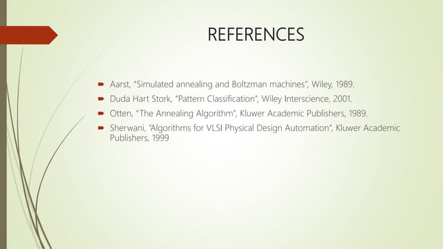 OPTIMIZATION- SIMULATED ANNEALING | PPT