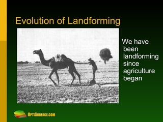 OptiSurface Landforming Technology | PPT | Landscaping | Home & Garden