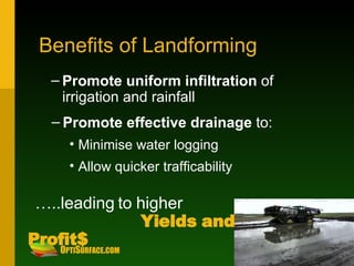 OptiSurface Landforming Technology | PPT