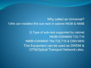 Huawei Optix 8800 UPS (universal platform subrack) | PPTX | Computing ...