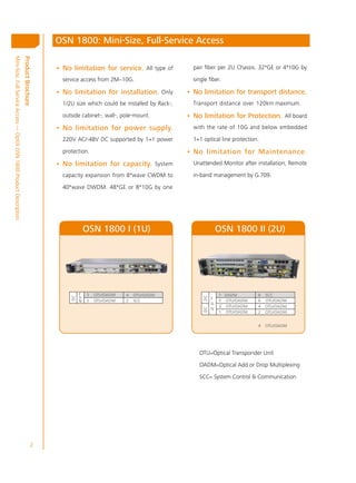 Opti x osn 1800 brochure | PDF