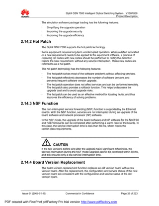 Opti x osn 7500 product description | PDF