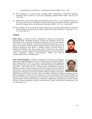 ANALYTICAL PERFORMANCE EVALUATION OF A MIMO FSO COMMUNICATION SYSTEM ...