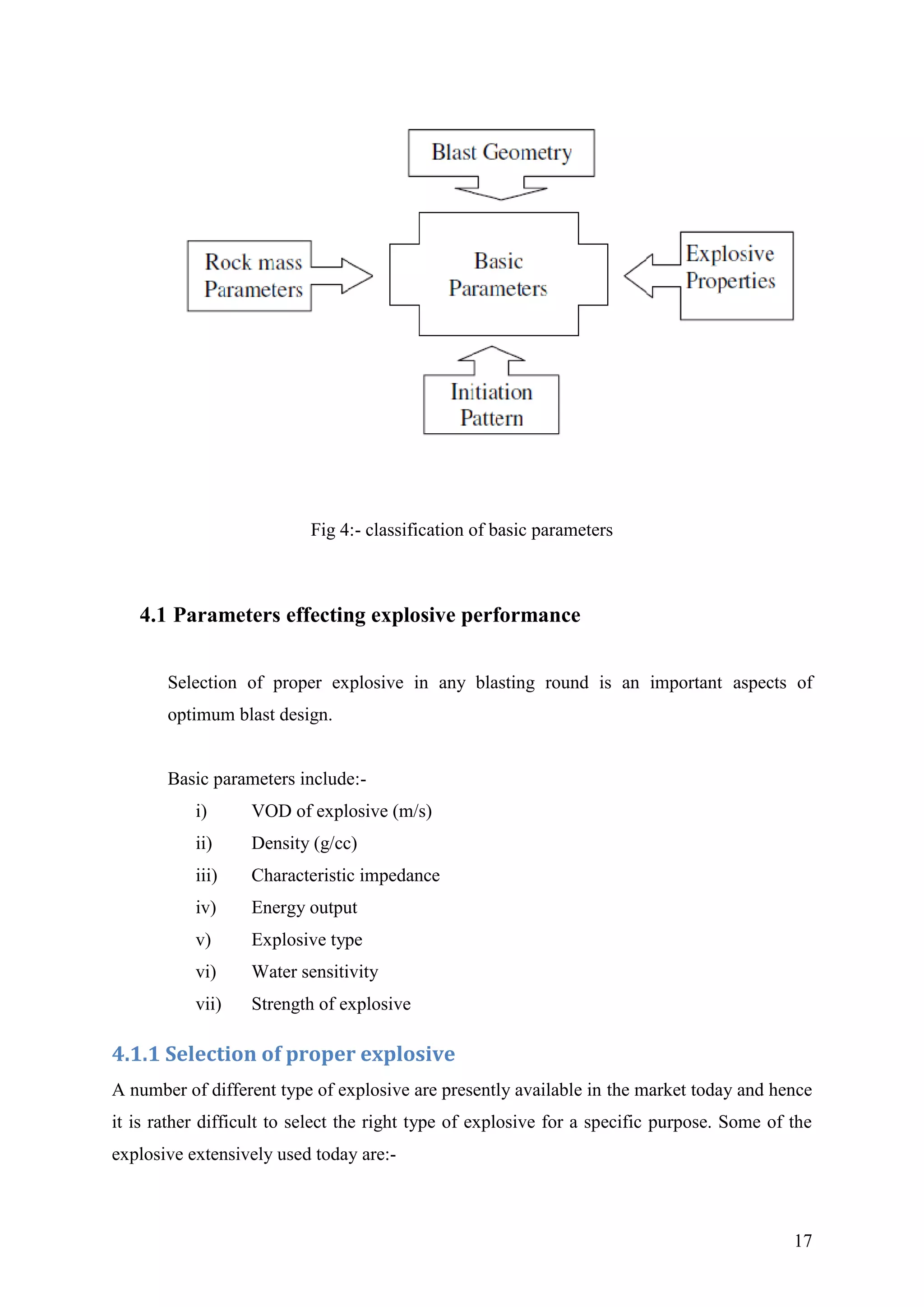 Optimization Of Blasting Parameters In Open Cast Mines Pdf Geology Science
