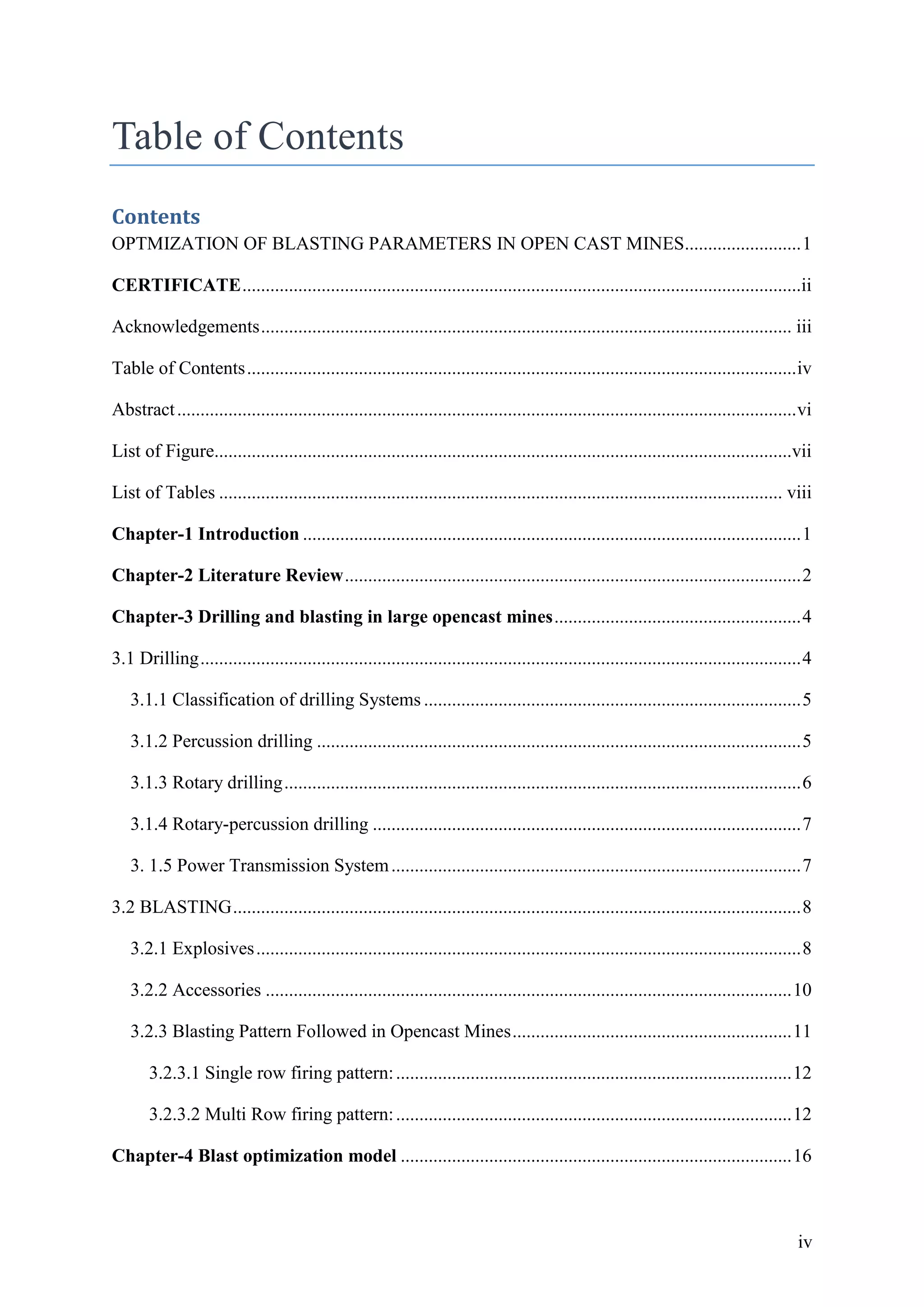 Optimization of Blasting Parameters in open cast mines | PDF
