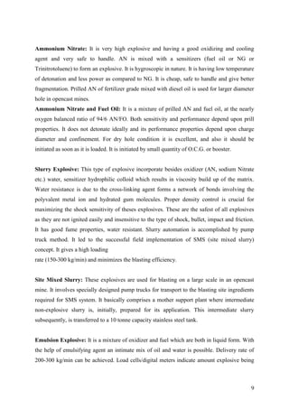 Optimization of Blasting Parameters in open cast mines | PDF