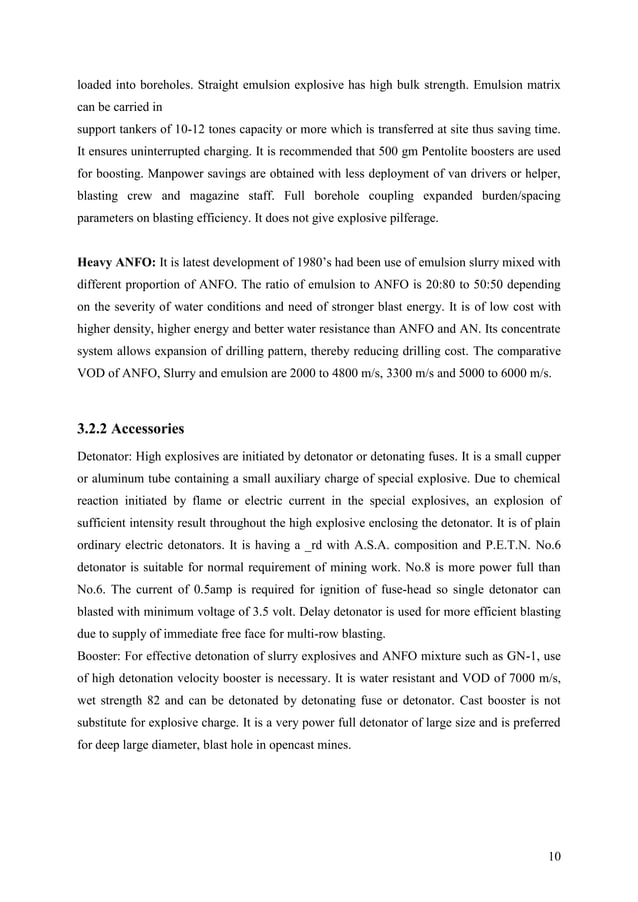 Optimization of Blasting Parameters in open cast mines | PDF | Geology | Science