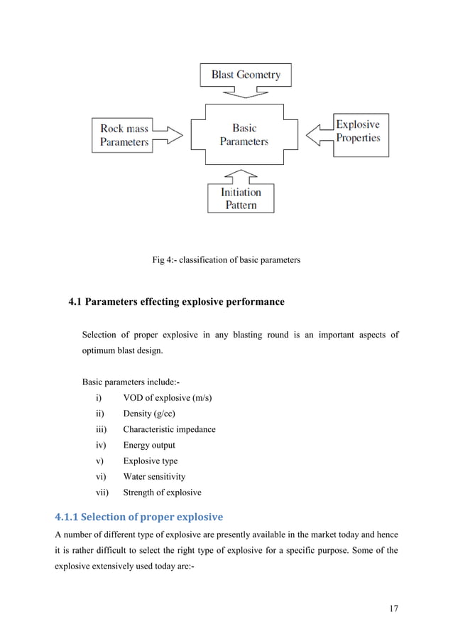 Optimization Of Blasting Parameters In Open Cast Mines Pdf Geology Science