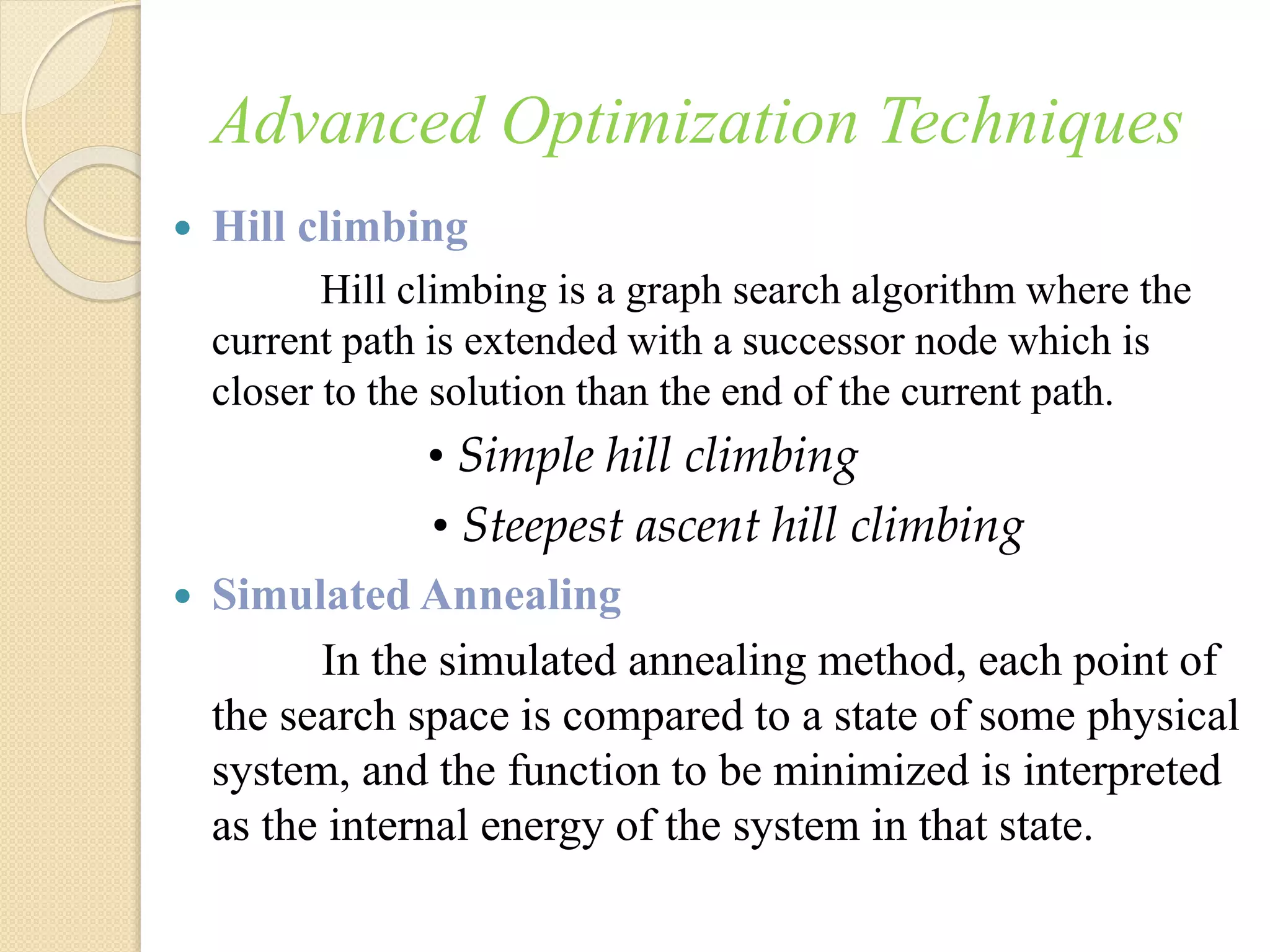 Optmization techniques | PPTX