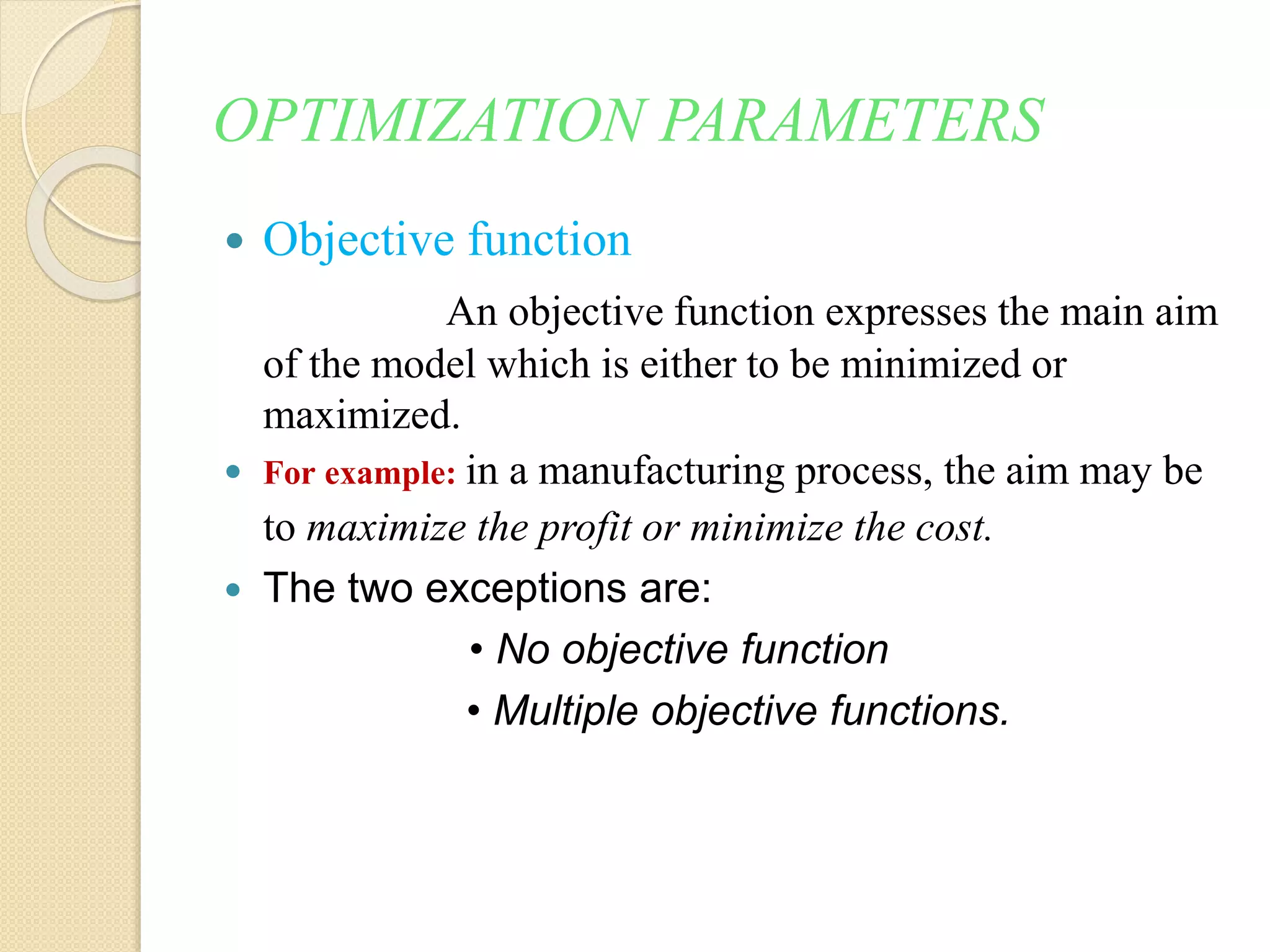 Optmization techniques | PPTX