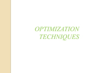 optmizationtechniques.pdf | Computing | Technology & Computing