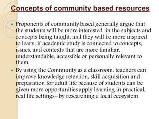 Community Based Learning | PPTX