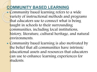 Community Based Instruction