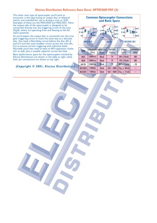 Optocoup | PDF | Computer Peripherals | Computing