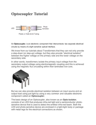 Optocoupler tutorial and optocoupler applications | DOCX