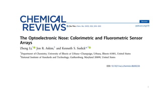 Optoelectronic nose | PPT