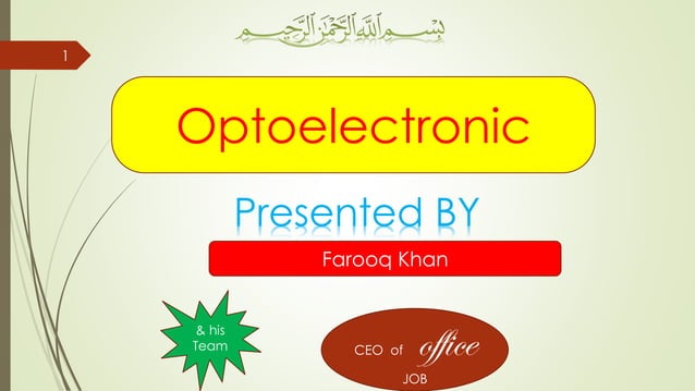 Opto oelectronics | PDF | Physics | Science