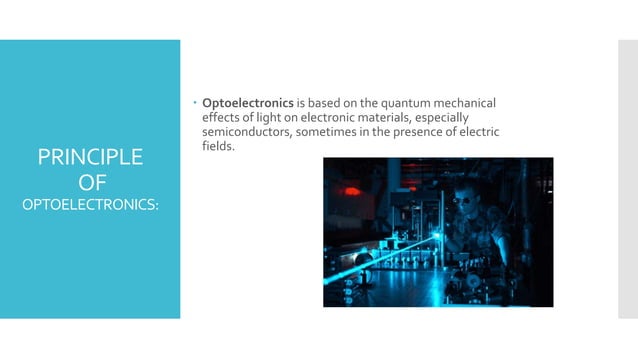 Optoelectronics -basics principals and application- | PPT