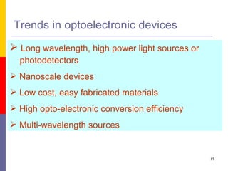 Opto electronics devices | PPT