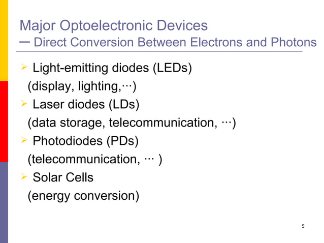 Opto electronics devices | PPT