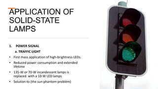 Application of solid state lamps | PPTX