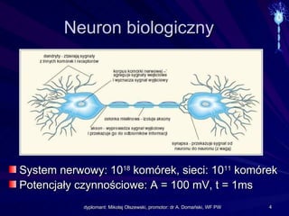 Optoelektroniczne modelowanie sieci neuronowej cz. 1 | PPT