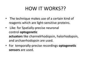 OPTOGENETICS | PPTX