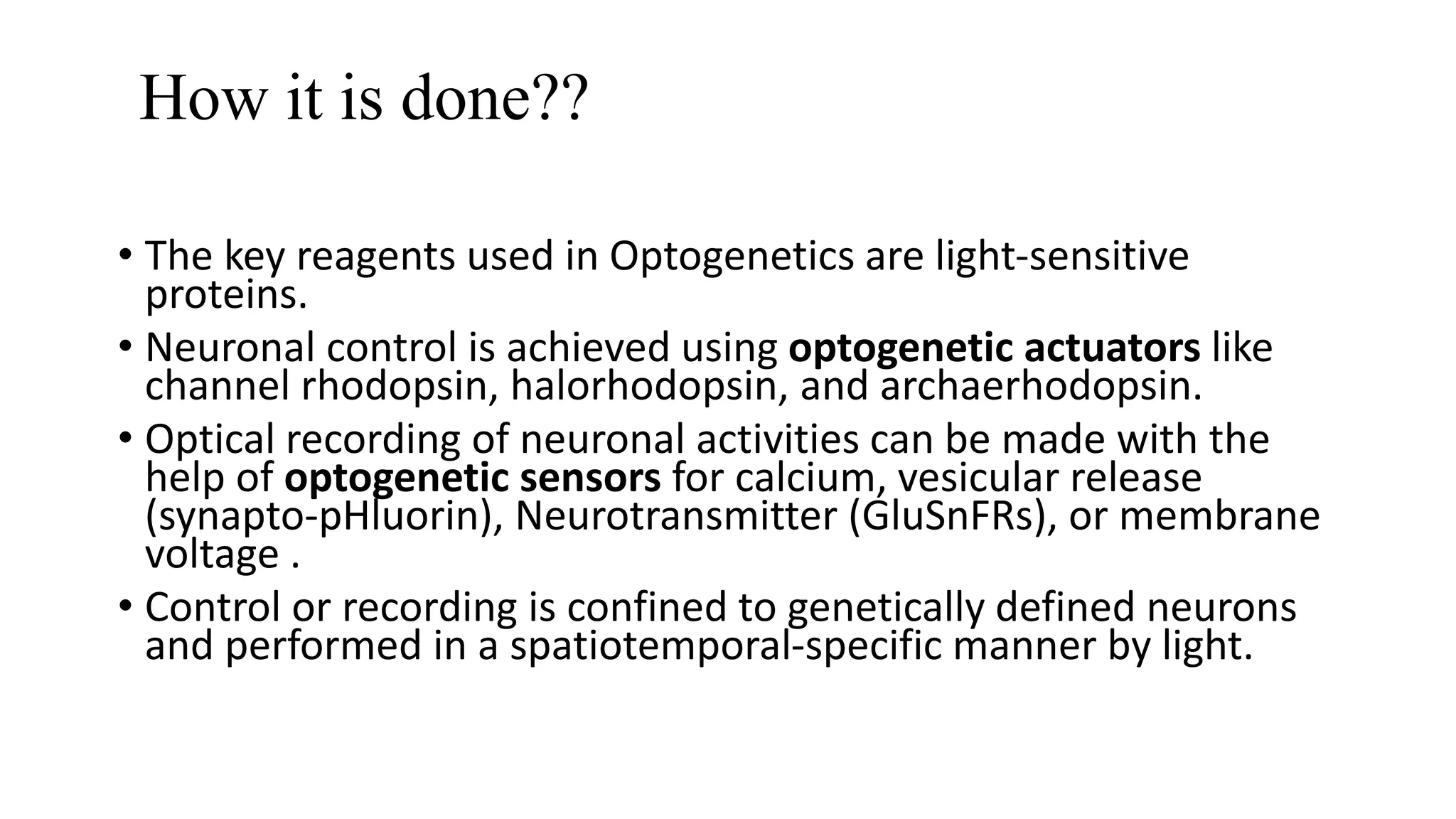 Optogenetics | PPTX