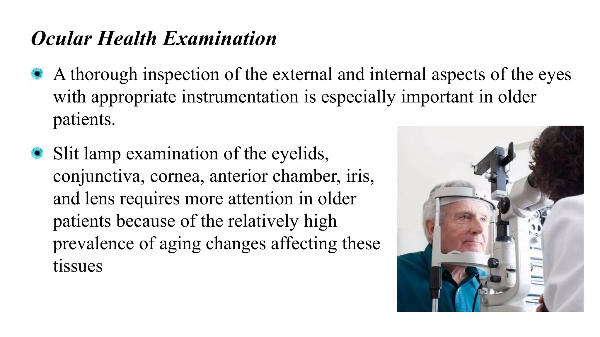 Optometric examination and management of geriatric problems.pptx
