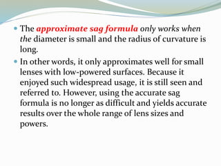 Optometric optics | PPTX