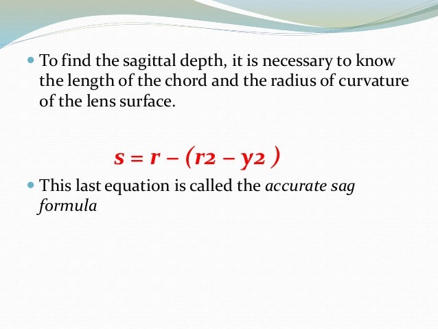 Optics Equations
