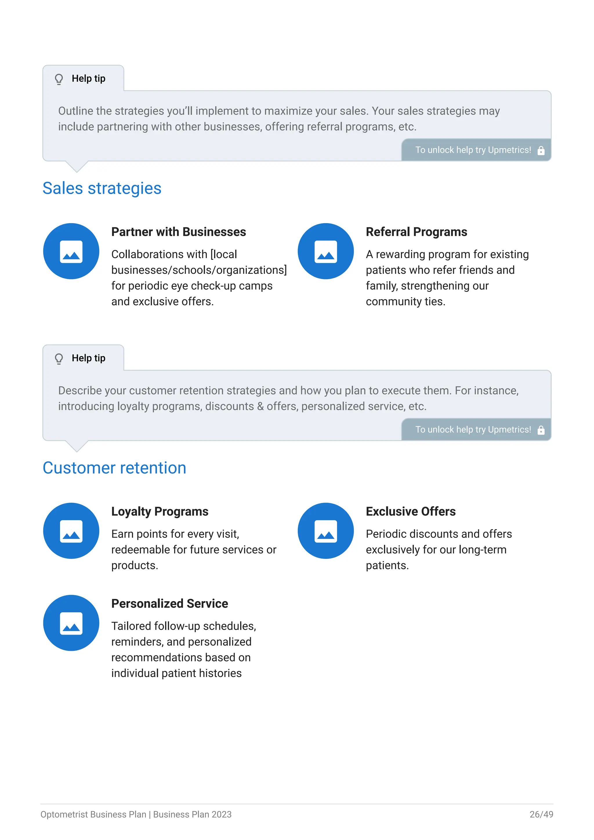 optometrist business plan example template | PDF