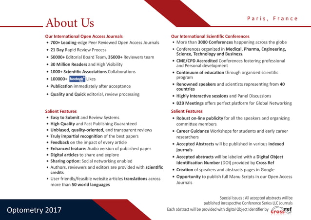 Optometry2017 brochure | PPT