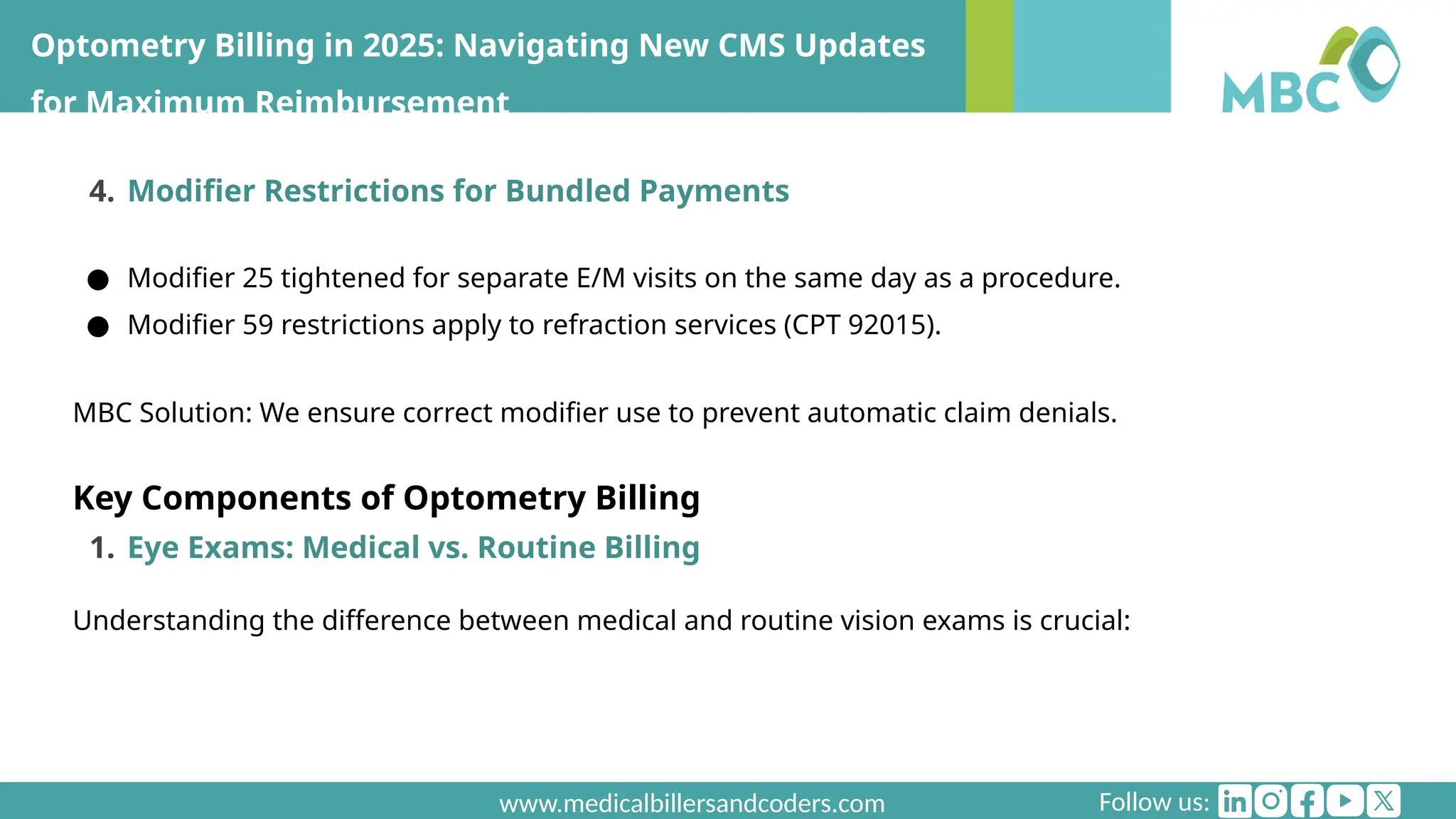Optometry Billing in 2025 Navigating New CMS Updates for Maximum ...