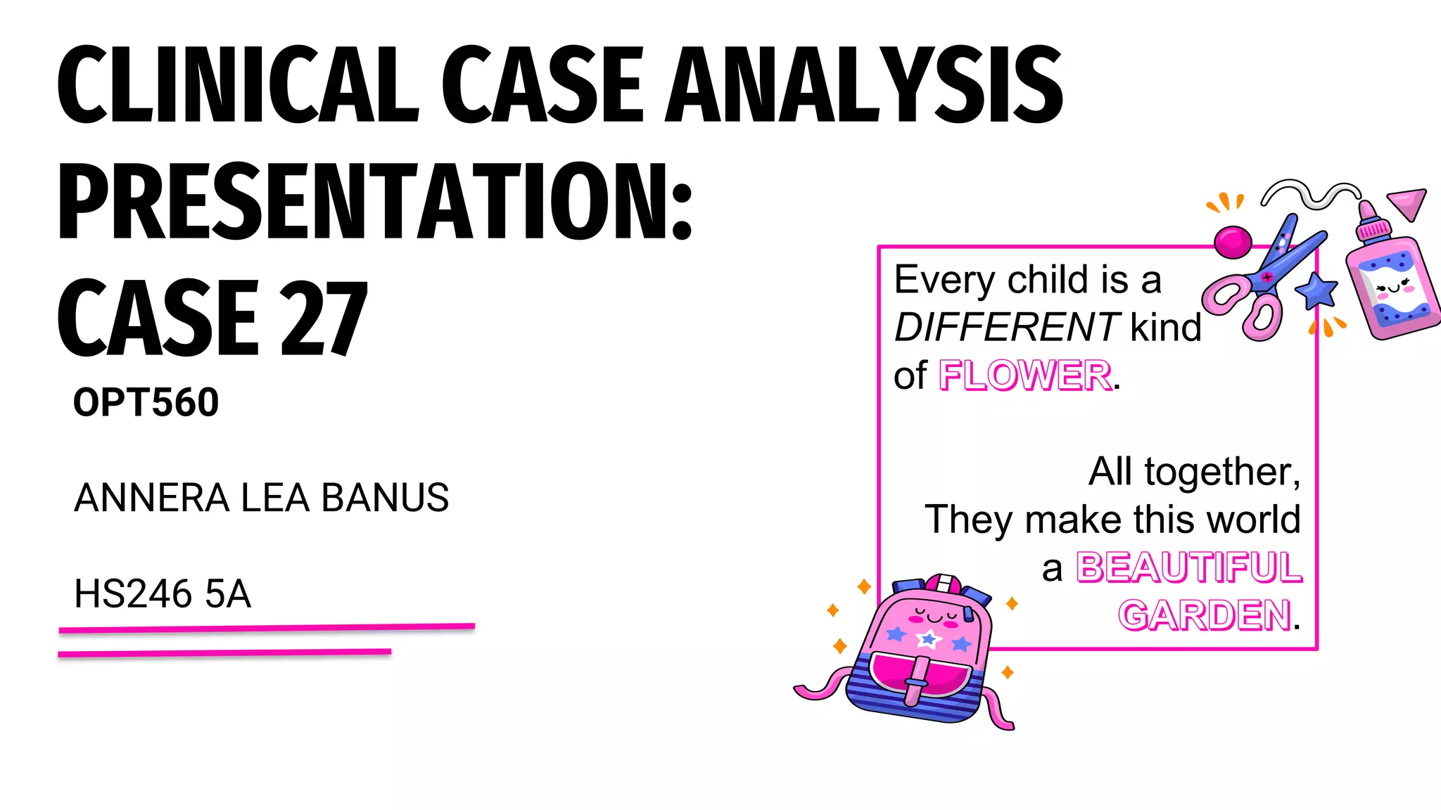 OPTOMETRY CASE ANALYSIS (PEDIATRIC PATIENT) | PDF