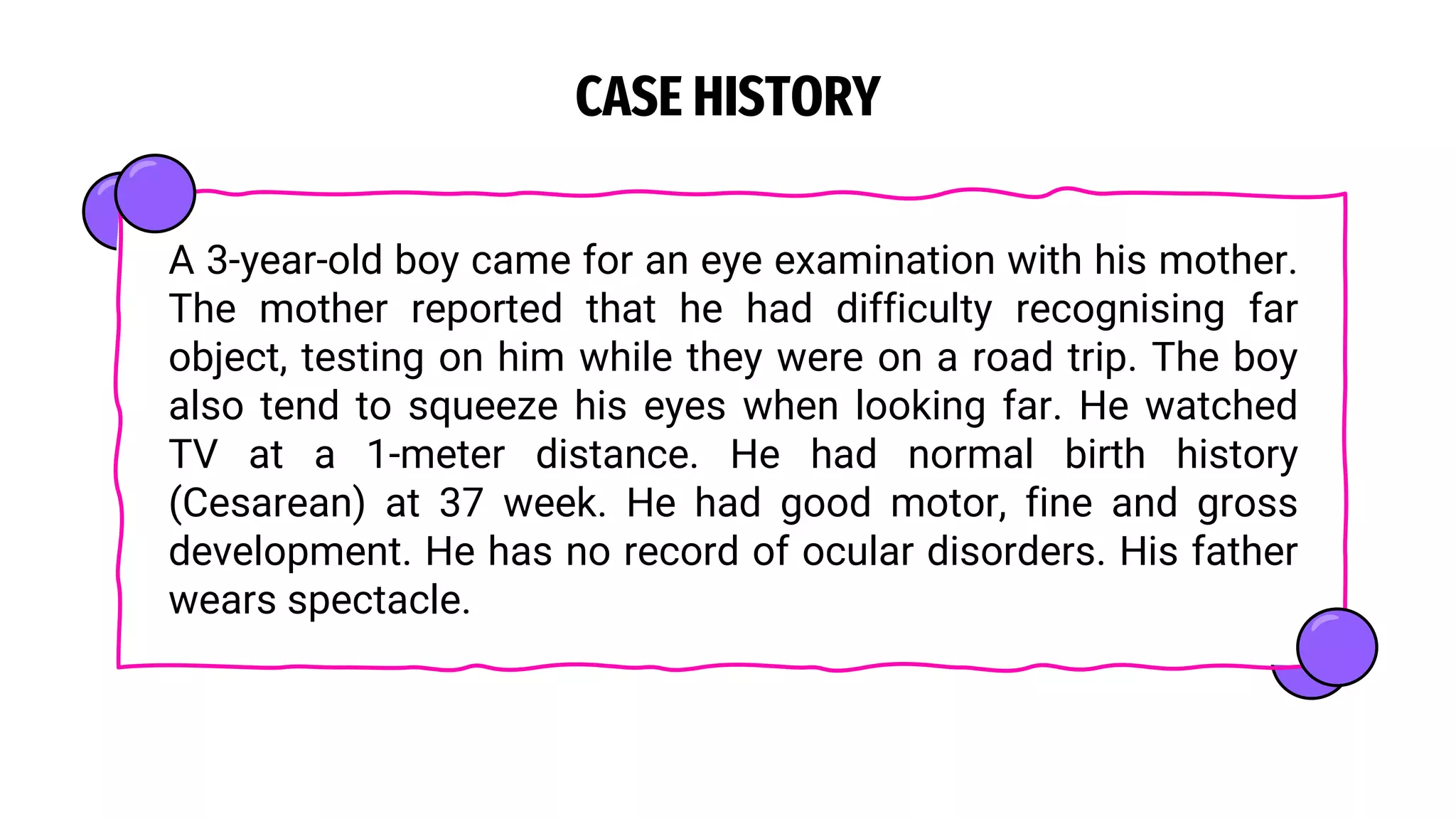 OPTOMETRY CASE ANALYSIS (PEDIATRIC PATIENT) | PDF