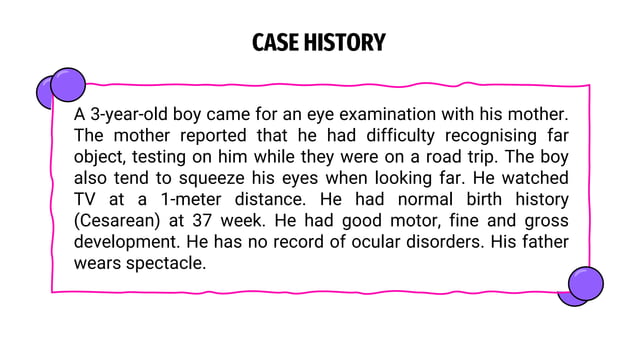 OPTOMETRY CASE ANALYSIS (PEDIATRIC PATIENT) | PDF | Pregnancy ...