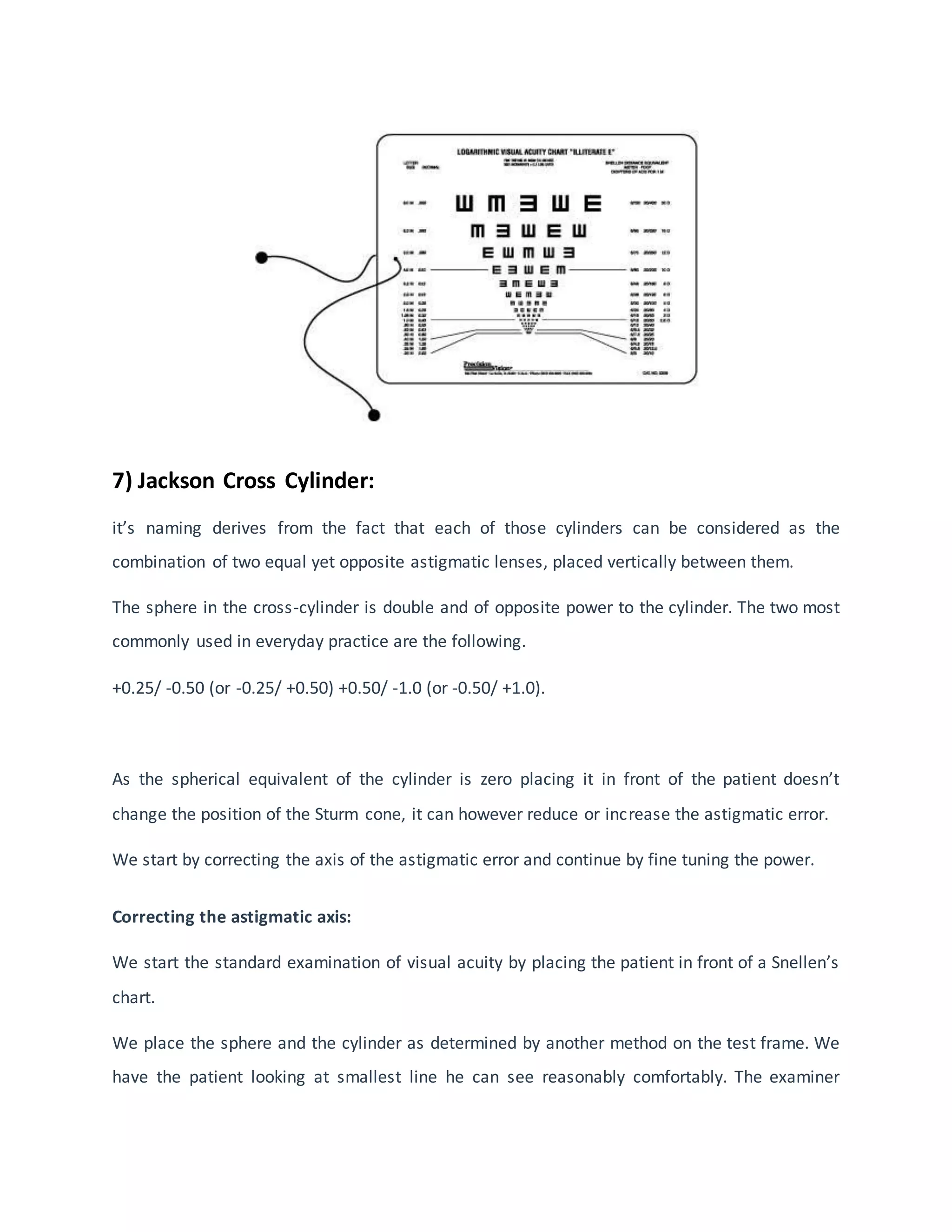 Optometry instruments | DOCX